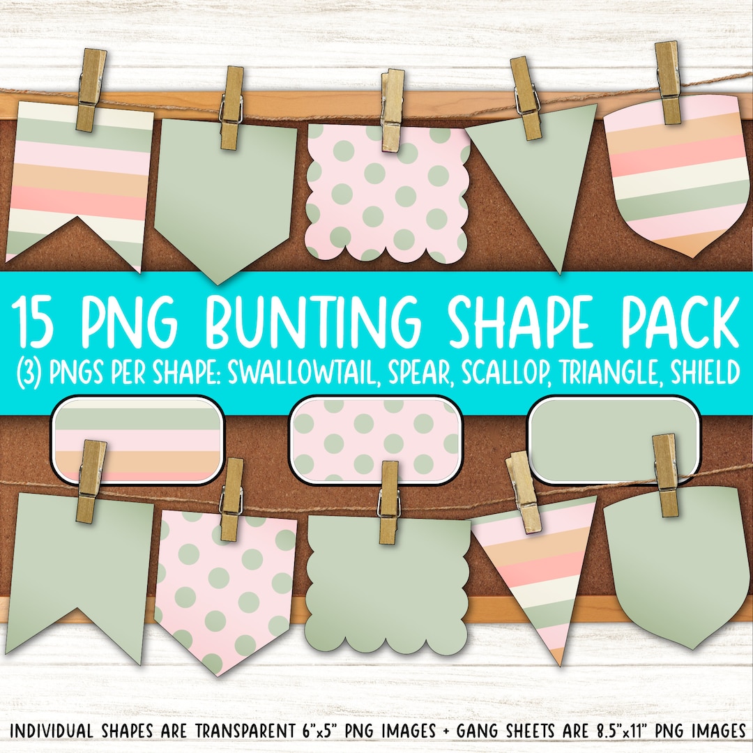 Pennant/bunting Banner Kit (for Walls & Bulletin Boards) | Stripes ...