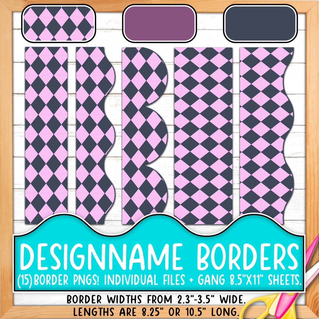 Borders for Bulletin Boards | Print & Cut, Seamless | Classroom Board ...