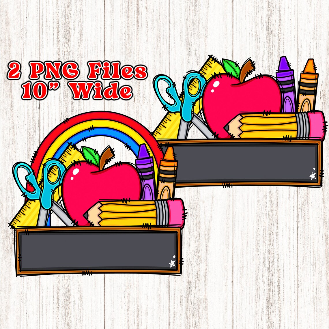 School Name Frame PNG Doodle Art Primary Chalkboard Frame - Etsy