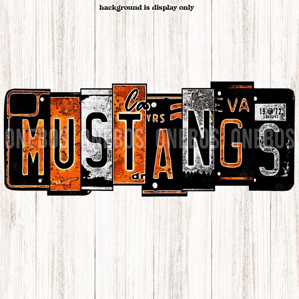 Mustang License Plate - Etsy