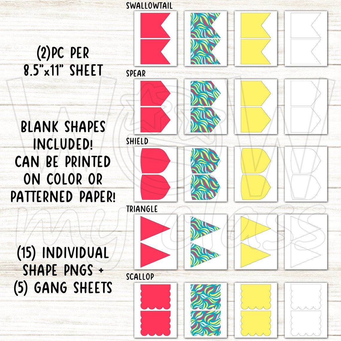 Pennant/bunting Banner Kit (for Walls & Bulletin Boards) | Zebra, Waves ...