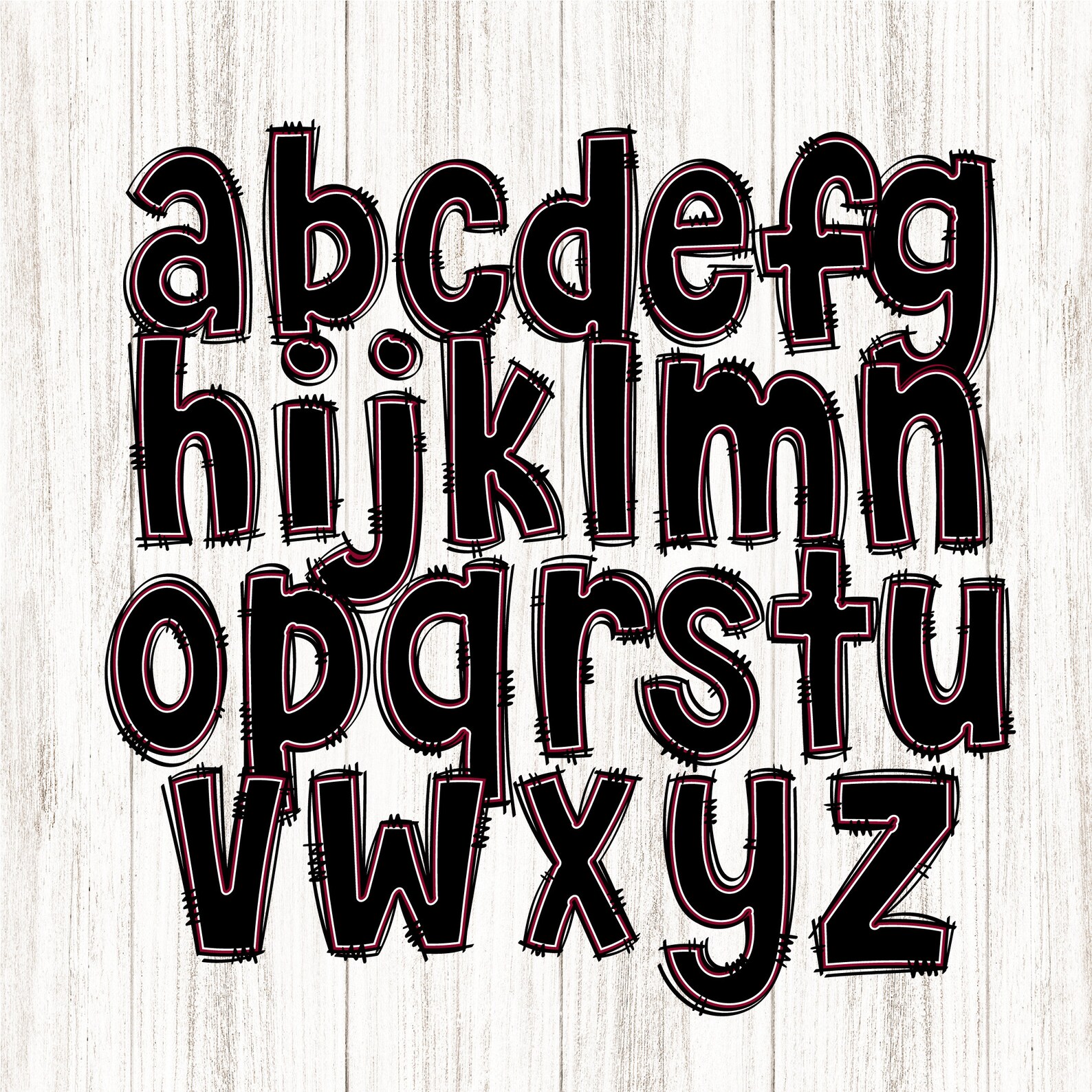 Big Pattern Alphabet Bundle 20 Sets Funky Plaid Polka Dot - Etsy