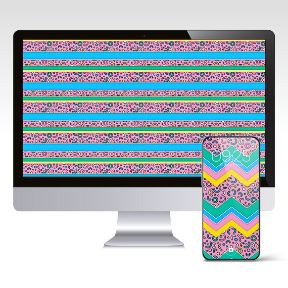 Pink Chevron Computer Background