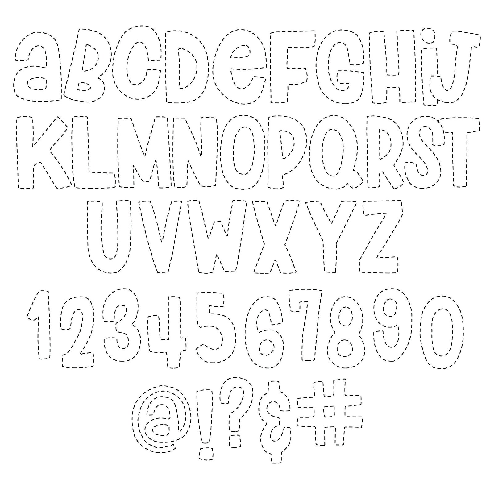Digital Dash Doodle With Transparent Inside, PNG, SVG, EPS Alphabet ...