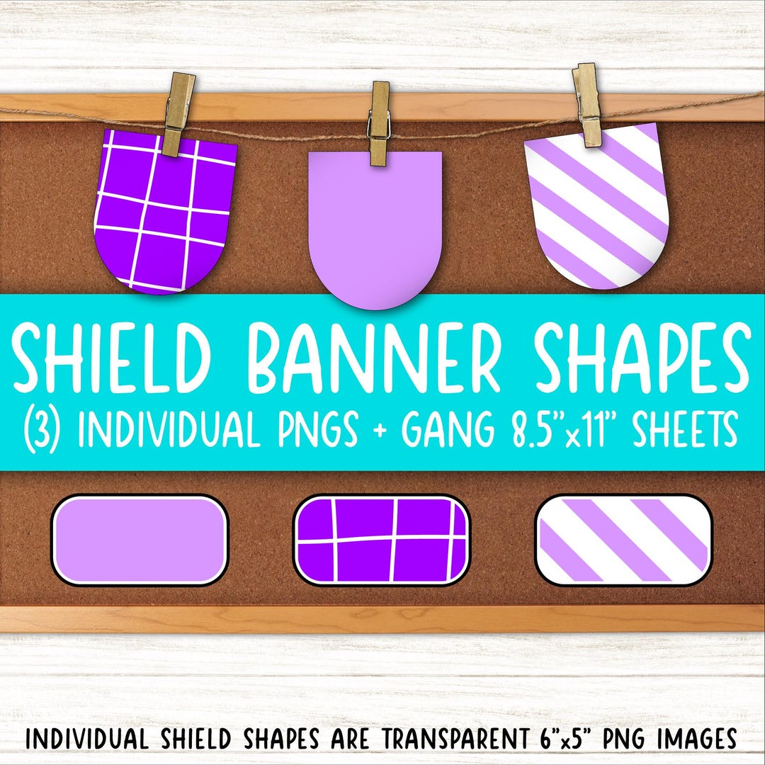 Pennant/bunting Banner - Shield Shape (for Walls & Bulletin Boards ...