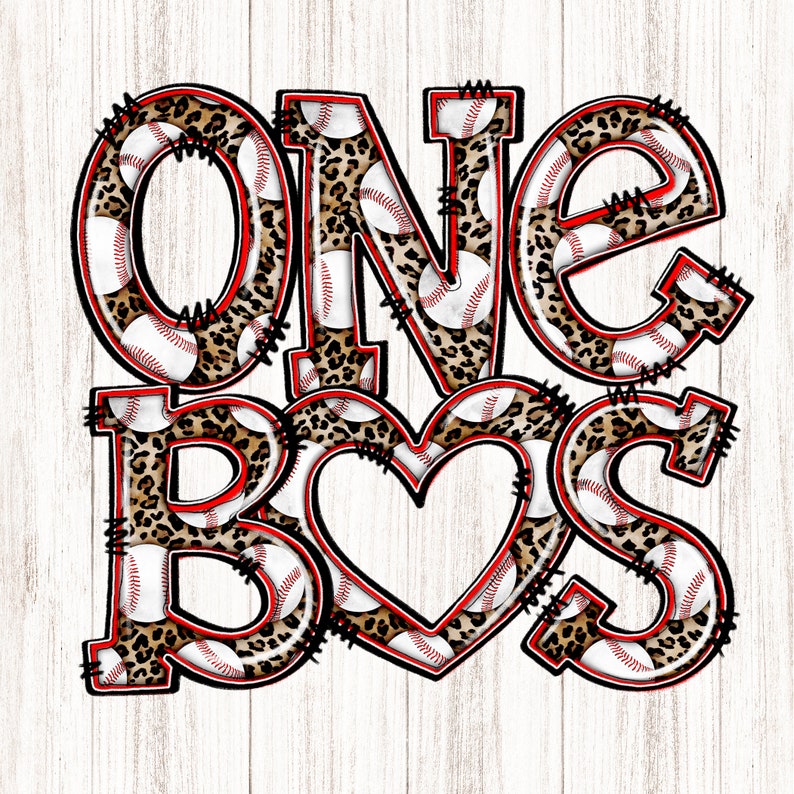 Baseball Leopard Alphabet Doodle Alpha PNG Set of Uppercase - Etsy