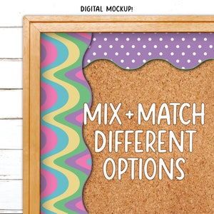 Borders for Bulletin Boards | Print & Cut, Seamless | Classroom Board ...