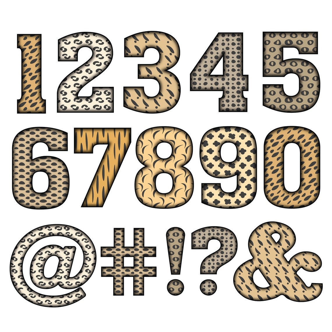 Digital Download Doodle Brown Animal Print Pattern Fill - Etsy