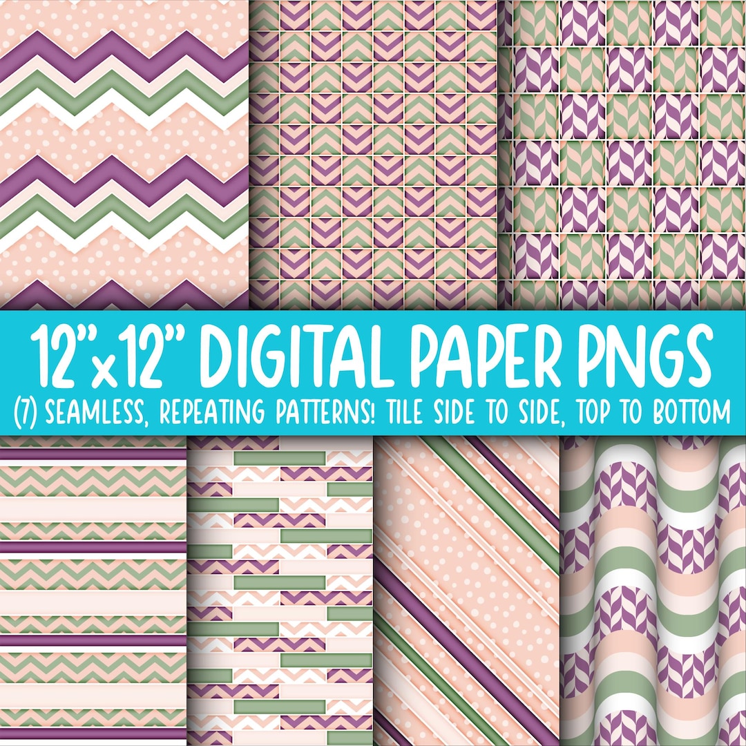 Wallpaper Background - Digital Paper | Seamless | Geometric, Chevron ...