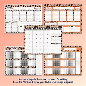 Calendar Pack - Editable Daily | Weekly | Monthly | Yearly | Fall ...