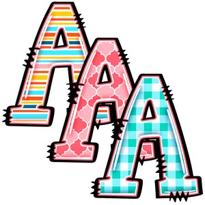 Easter Spring Alphabet Bundle, PNG Doodle 4.0 Letter Sets With Floral ...