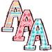 Easter Spring Alphabet Bundle, PNG Doodle 4.0 Letter Sets With Floral ...