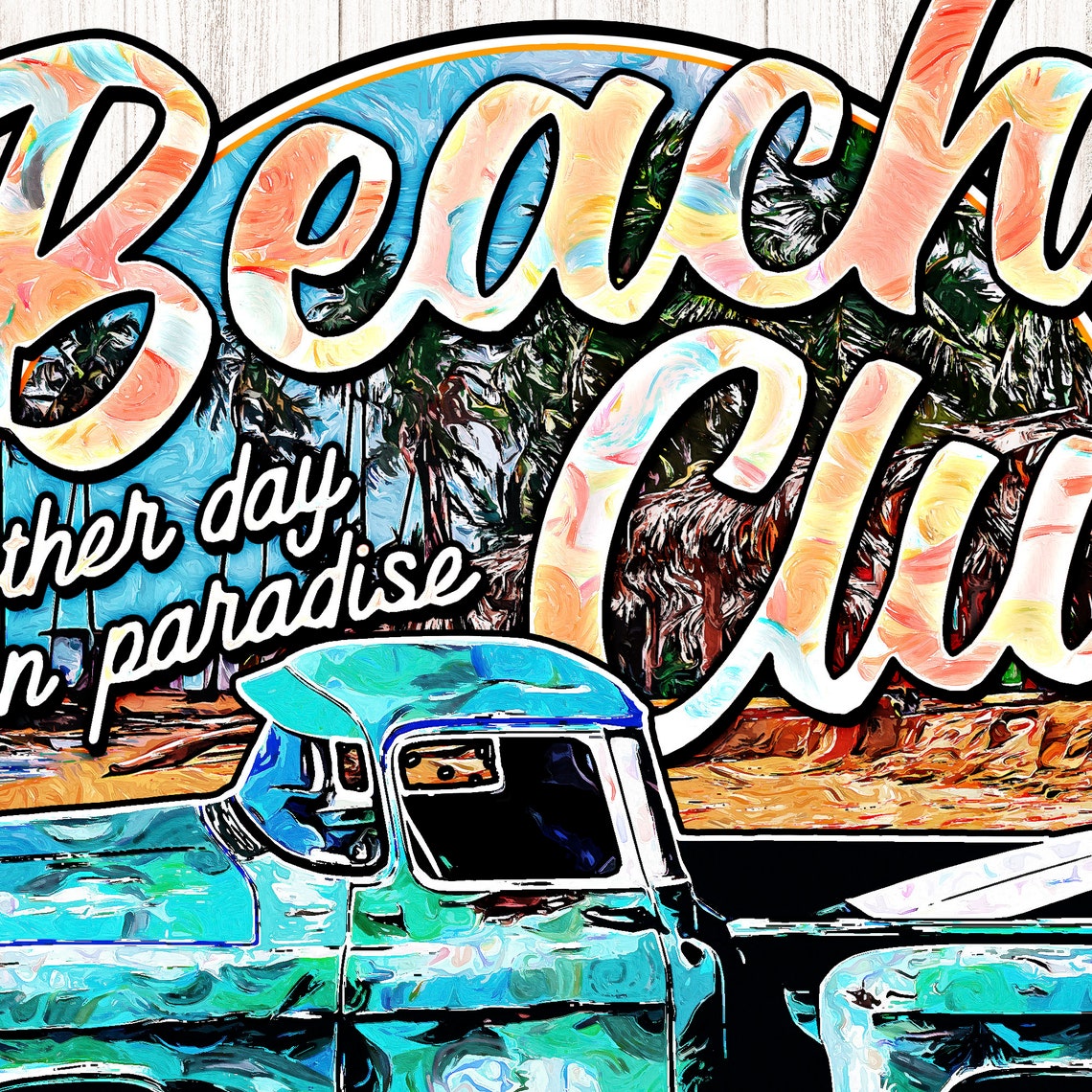 Beach Club PNG Cute Fun Retro Beach Design for Men Women - Etsy