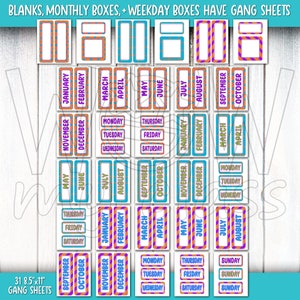 Wall Calendar - Standard - for Teachers | Grid, Stripes, Polka Dots ...