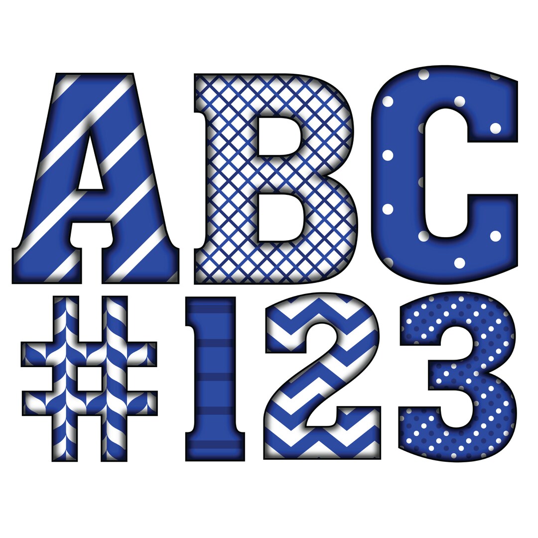 Digital Download | Chunky Blue and White Pattern Fill | PNG Clipart ...