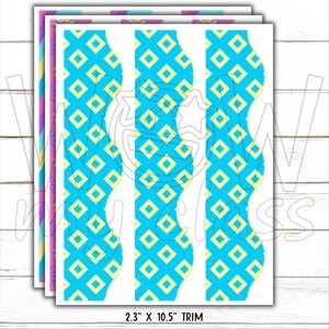 Borders for Bulletin Boards | Print & Cut, Seamless | Floral, Diamond ...