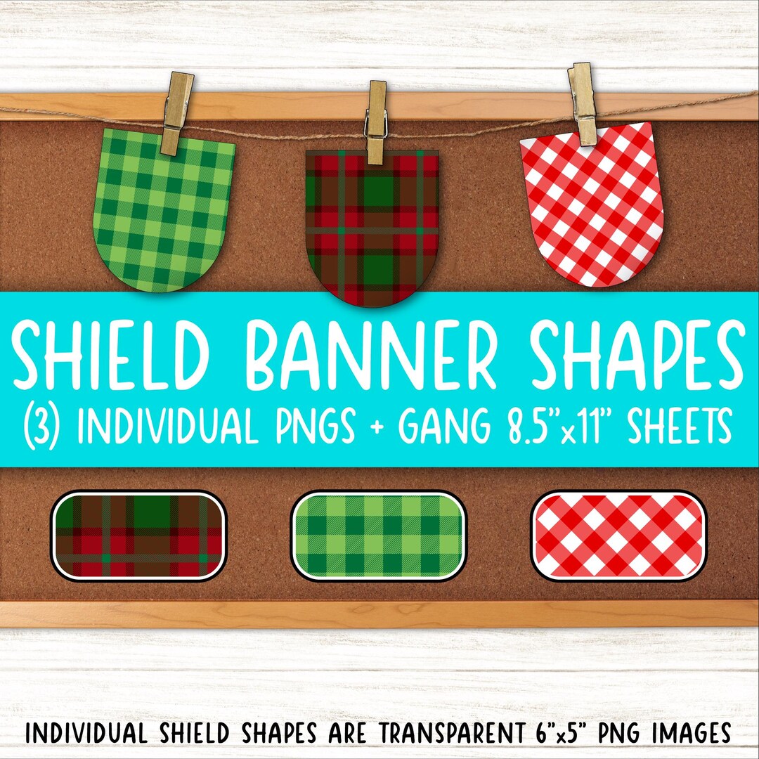 Pennant/bunting Banner - Shield Shape (for Walls & Bulletin Boards ...