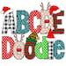 Christmas Doodle Bundle, Christmas Alphabet, X-mas Letters, With Extra ...