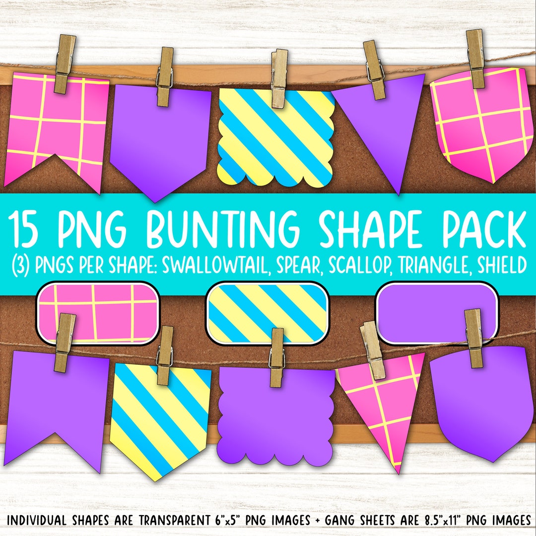 Pennant/bunting Banner Kit (for Walls & Bulletin Boards) | Grid ...