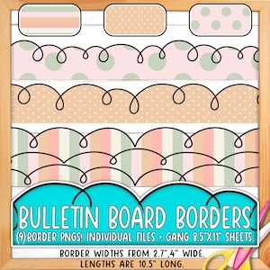 Doodle Borders for Bulletin Boards | Print & Cut, Seamless | Classroom ...