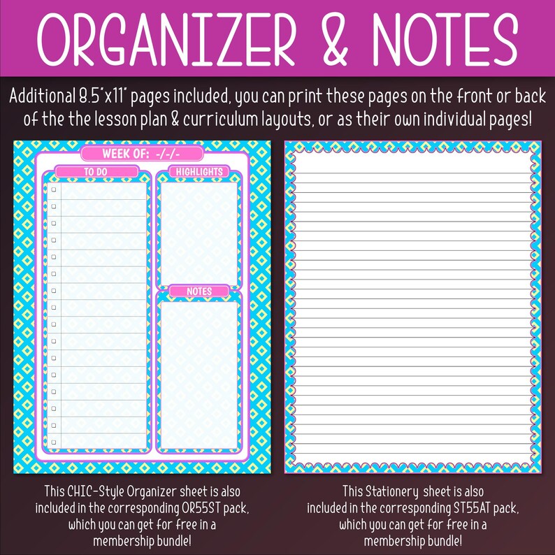 Lesson Plan Sheets & Curriculum Maps (editable) | Floral, Diamond ...