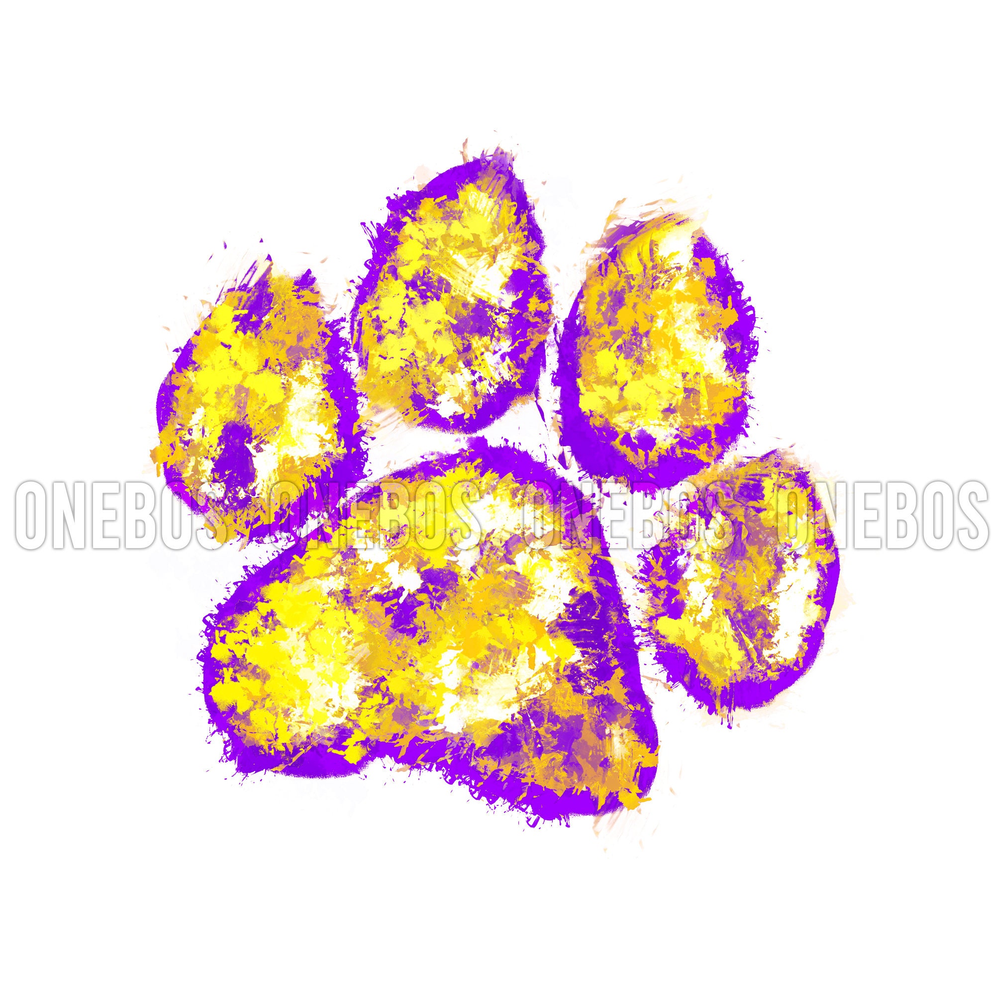 Purple Tiger Paw Logo