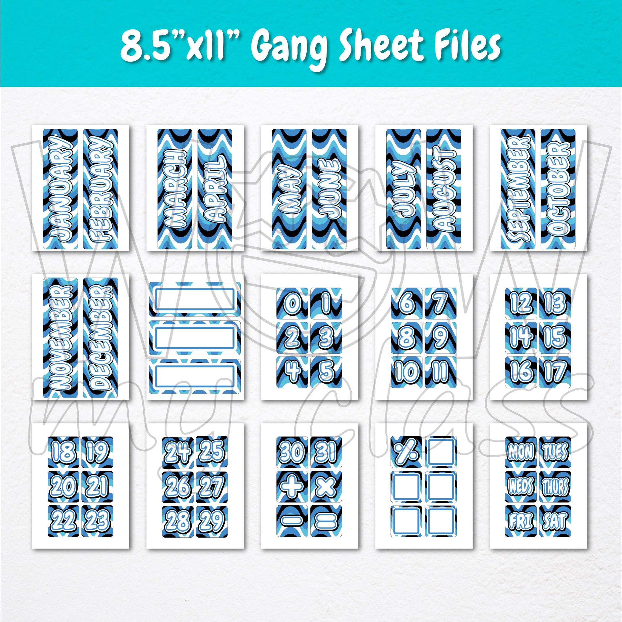 Wall Calendar - Pocket Chart for Teachers | Flowers, Diamonds ...