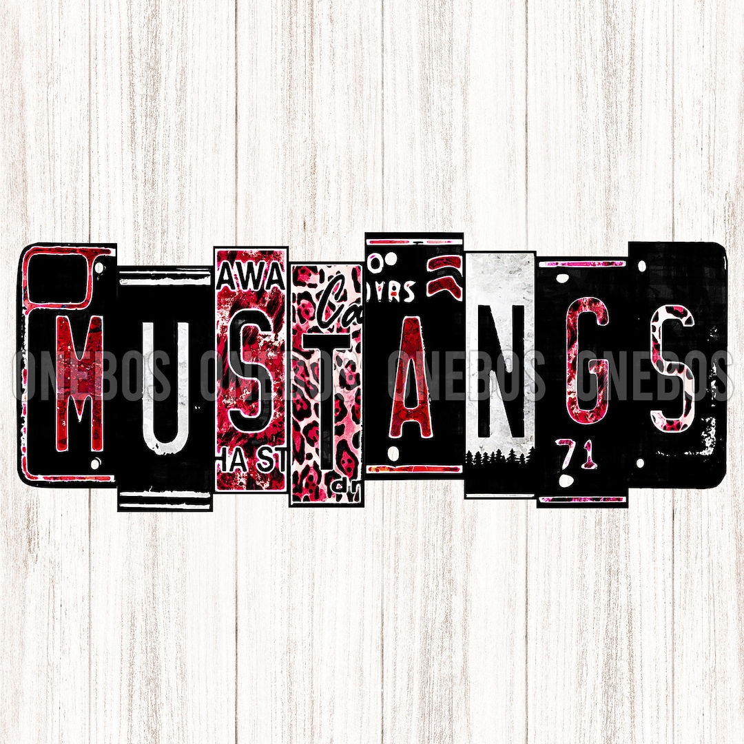 Watercolor License Plate Mustangs PNG, Maroon Red, Leopard, Grunge ...