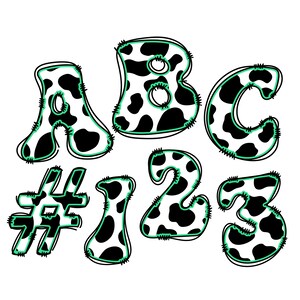 Digital Download | Doodle Retro AG - Cow Print Vintage | Hand Drawn ...