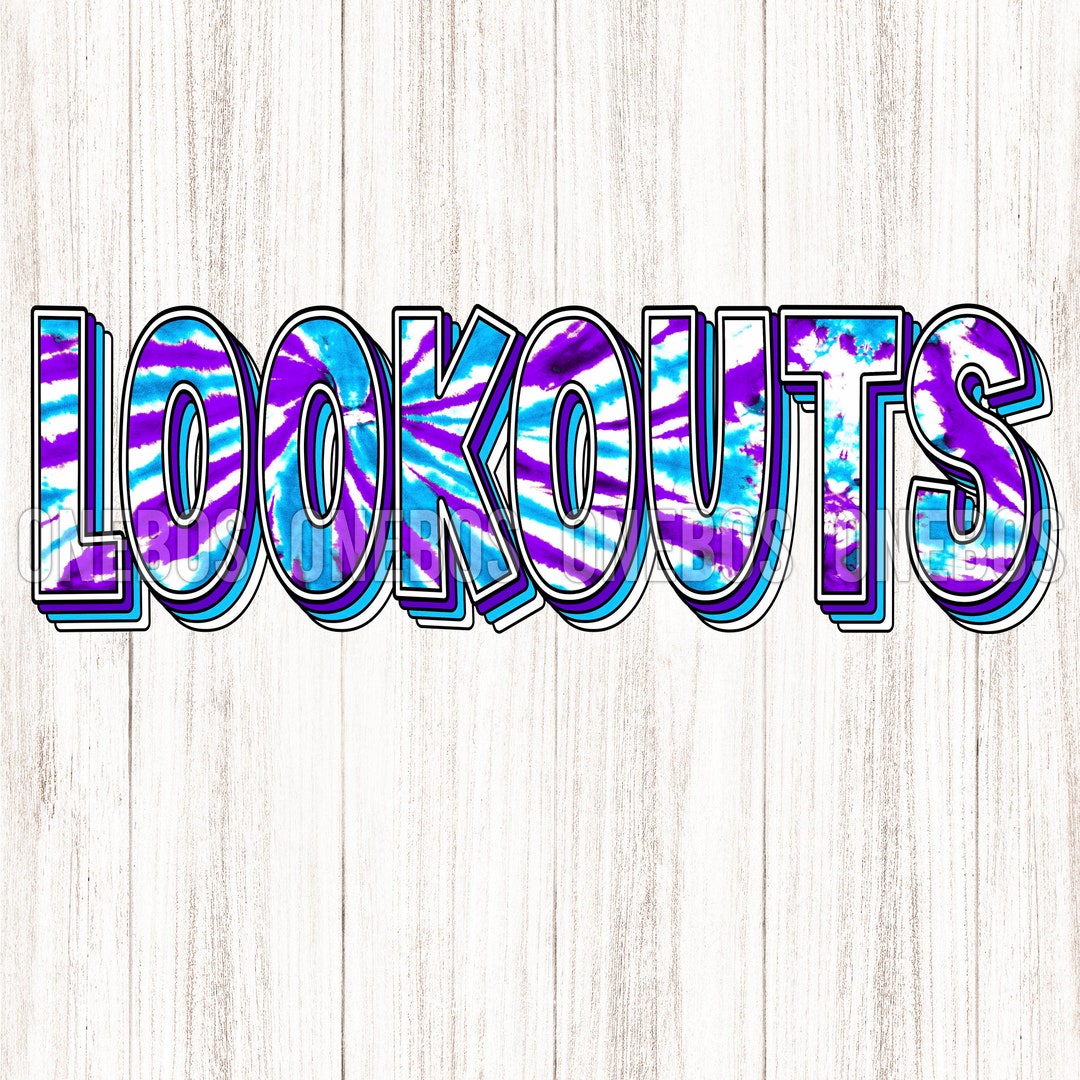 Lookouts Mascot Digital Download PNG Tie-dye Purple White - Etsy