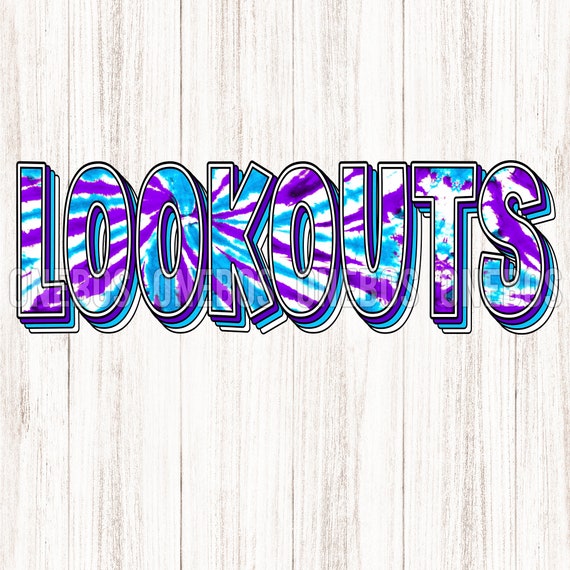 Lookouts Mascot Digital Download PNG Tie-dye Purple White - Etsy