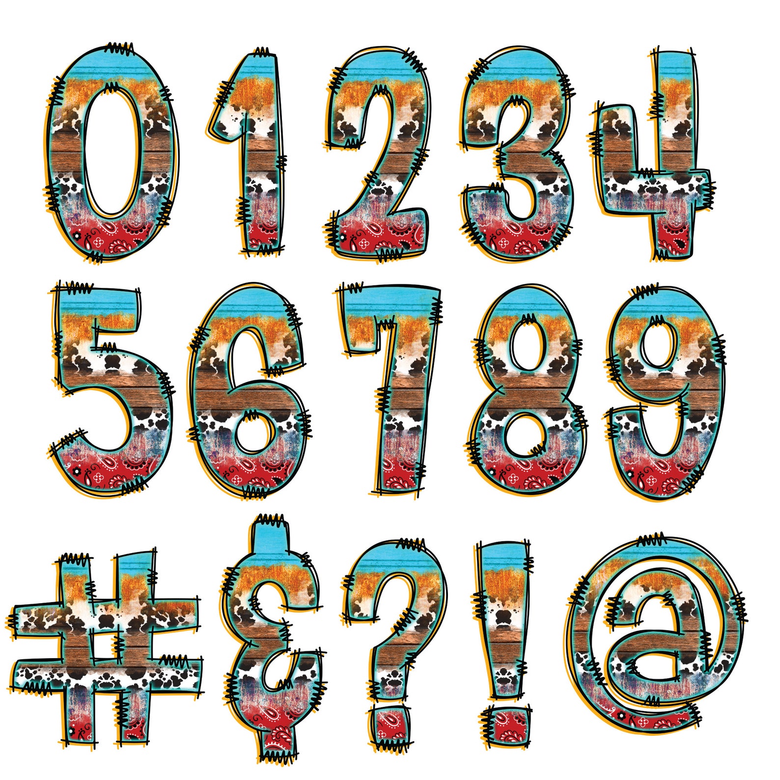 Digital Download | Doodle Farmhouse Fill Pattern Fill | PNG Clipart ...