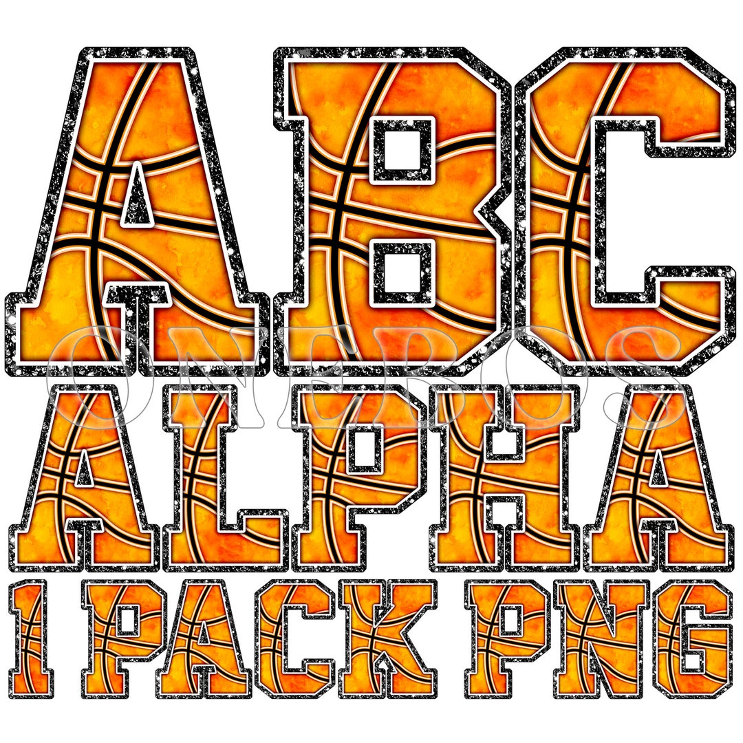 Basketball Alphabet PNG, Orange & Black Grooves Background Pattern ...