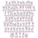 Bunny Rabbit Letters Alphabet, Faux Embroidery Stitch Alpha, Classic ...