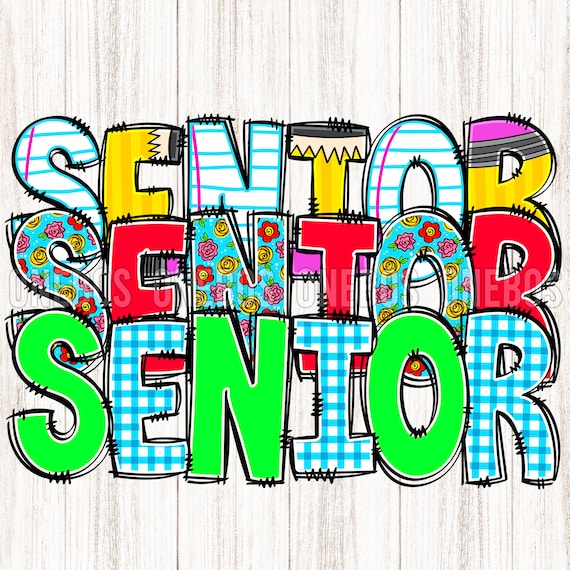 Senior PNG Set of 3 Clipart Digital Downloads Mix Match | Etsy