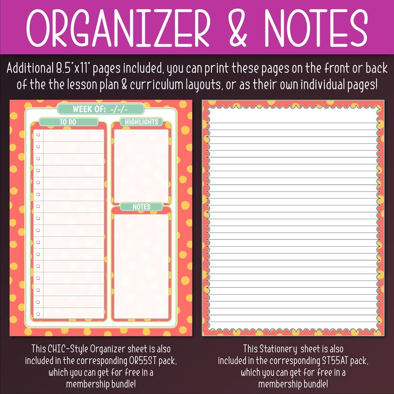 Lesson Plan Sheets & Curriculum Maps (editable) | Geometric, Circles ...
