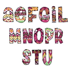 Digital Download | Doodle Aztec Pattern Fill 2 | PNG Clipart Bundle ...