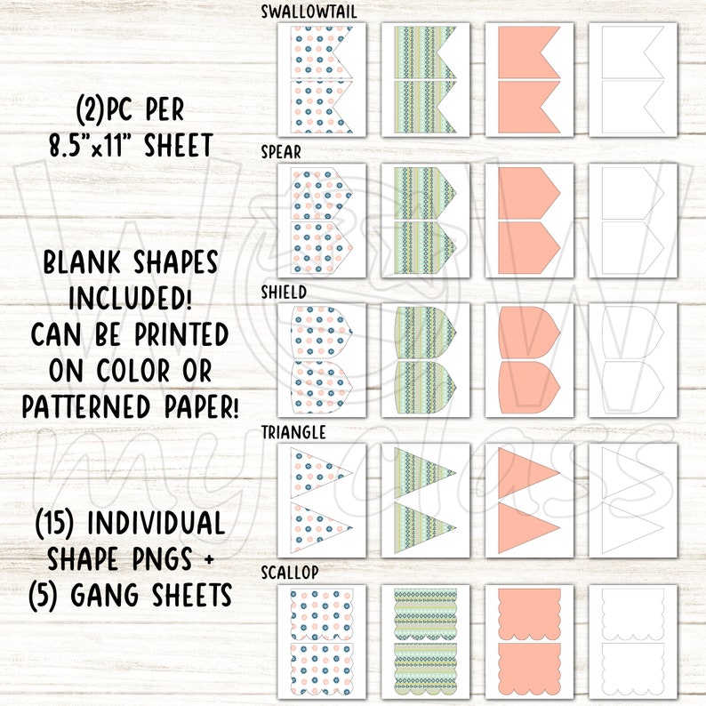 Pennant/bunting Banner Kit (for Walls & Bulletin Boards) | Boho ...