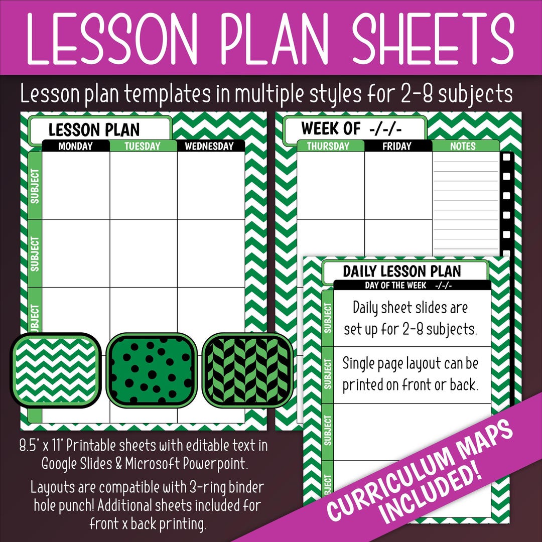Lesson Plan Sheets & Curriculum Maps (editable) | Geometric Shapes ...