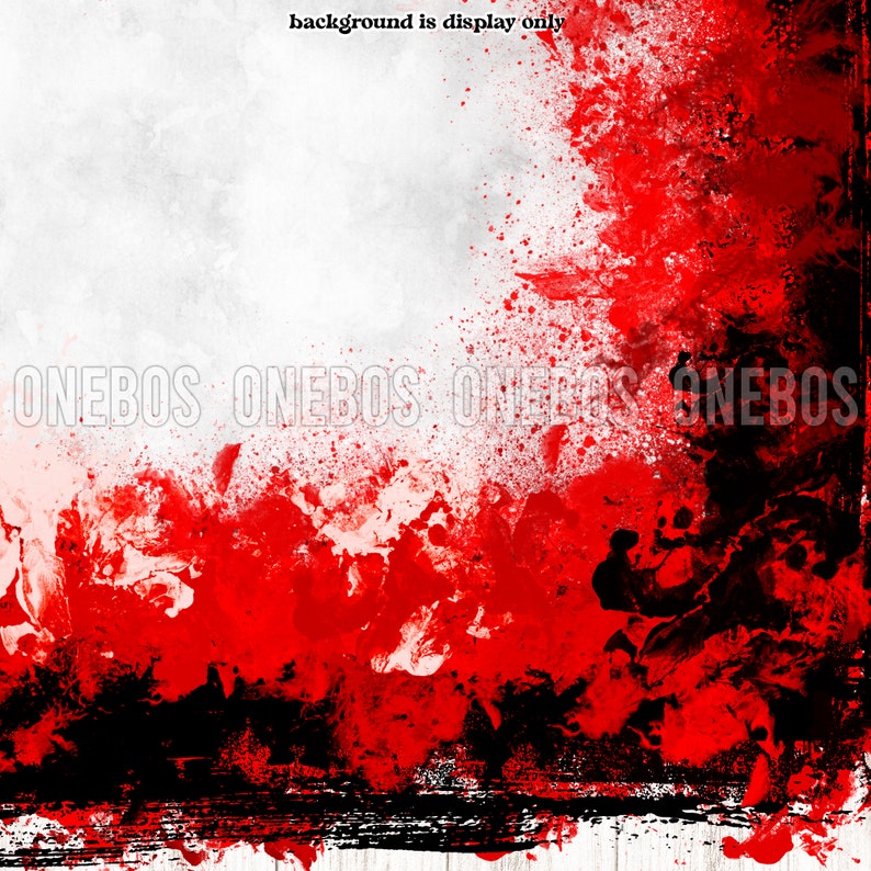 Grunge Red & Black Background Backsplash Distress Frame - Etsy