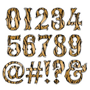 Digital Download | Western Doodle Tiger Stripe Pattern Fill | PNG ...