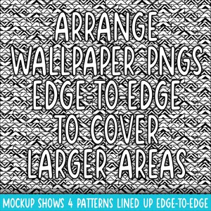 Wallpaper Background - Digital Paper | Seamless | Black, White, Use ...
