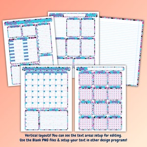 Calendar Pack - Editable Daily | Weekly | Monthly | Yearly, Purple ...