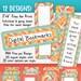 Digital Bookmarks (printable), Clipart Bundle Set of 12 | Lined & Blank ...