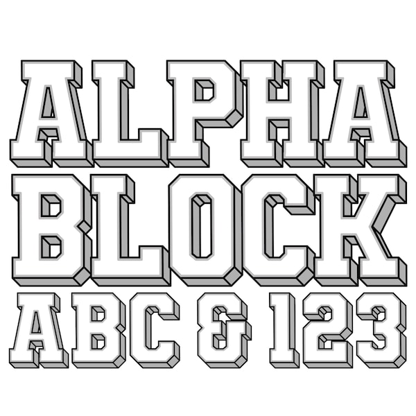 D Block Jersey - Etsy