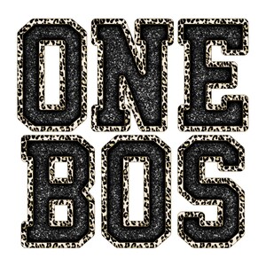 Leopard Black Glitter Alphabet, Varsity Athletic Block Letters, PNG ...