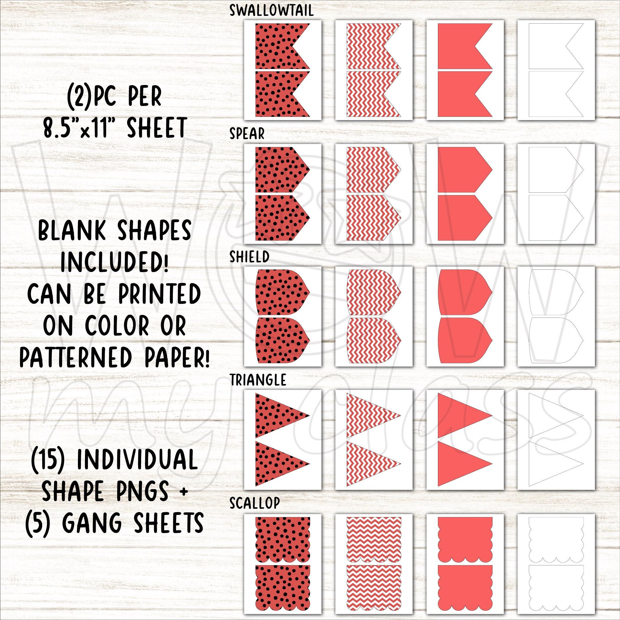 Pennant/bunting Banner Kit (for Walls & Bulletin Boards) | Geometric ...