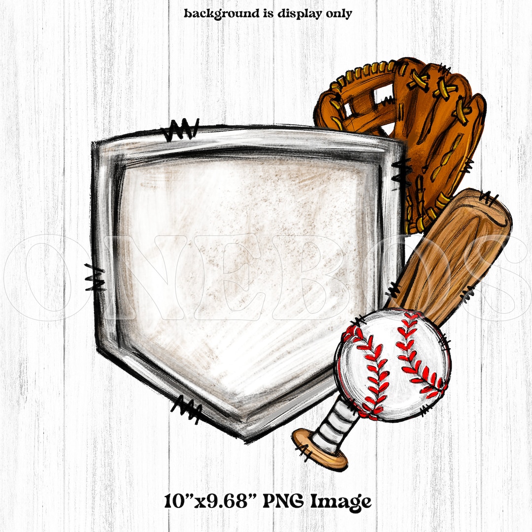 Baseball Homeplate PNG, Commercial Use, Doodle Baseball Illustration ...