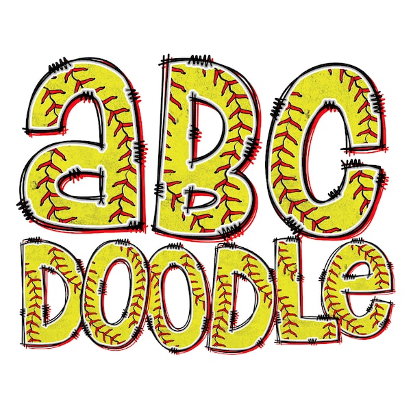 Softball Letters - Etsy