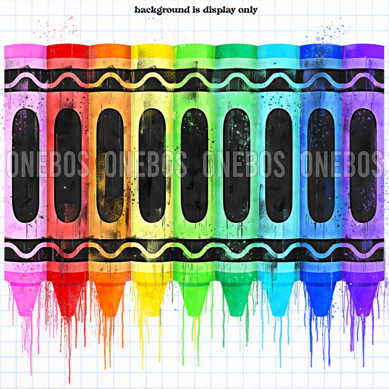 Crayon Watercolor PNG, Splatter Grunge Dripping Crayons Upside Down ...